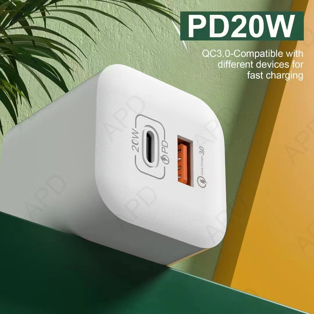 PD20W/30W快充充电器QC3.0双口闪充头手机充电头适用于华为苹果手机平板_虎窝淘