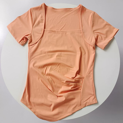 女修身显瘦夏速干短袖健身瑜伽服