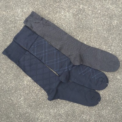 销售男42-44码氨纶加棉质无骨缝中筒袜子