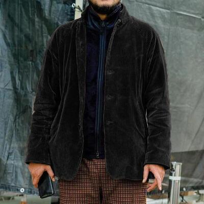 2025独立站欧美 跨境爆款男装外套coat overcoat棕色潮流夹克上衣