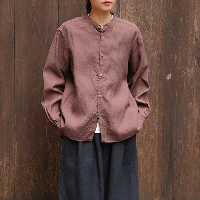 inLESS | MITTAN 草木浓染和纸汉麻衬衫