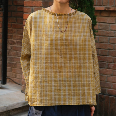 inLESS丨Apuntob P2017/TS948 格纹棉丝衬衫