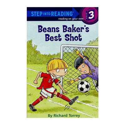 最佳射手英文原版 企鹅兰登英语分级绘本 三阶Beans Baker's Best Shot原版漫画书英文绘本
