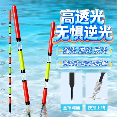 小湖神眼吸管漂高灵敏浮漂加长加粗醒目鱼漂钓鲫鲤鱼快挂老人鱼漂