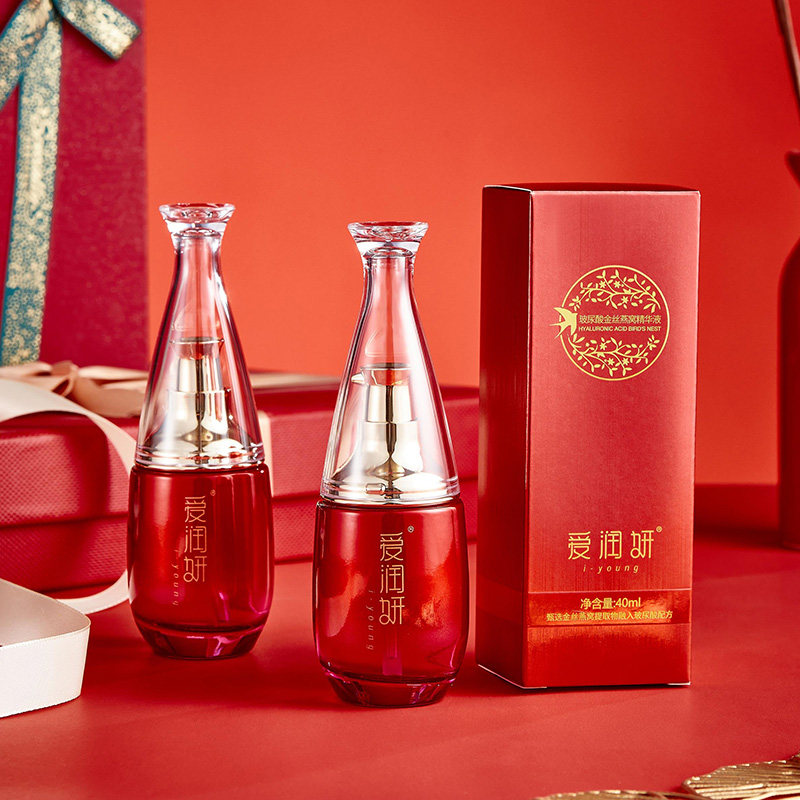 爱润妍化妆品正品玻尿酸金丝燕窝精华液40ml补水保湿水润护精华液