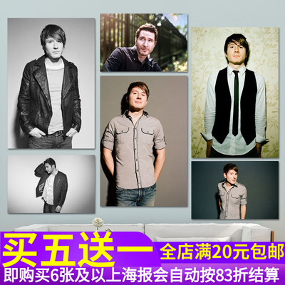 摇滚风电子乐队海报墙贴纸装饰画