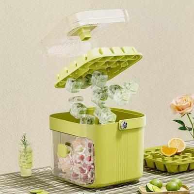 Frozen ice molds with ice-based ice-scrapers with home-made