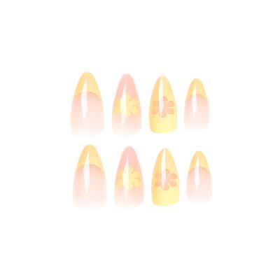 Fascinating nails in the varnish of nails, yellow velvet nai