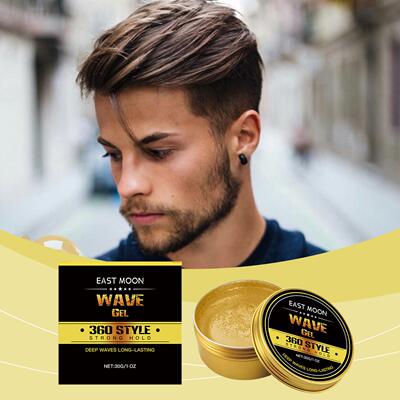 East Moon Men's Wave Setting Hair Oil - Long-lasting, Refres