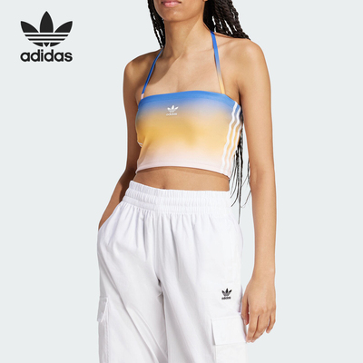 阿迪达斯女士夏季吊带抹胸背心