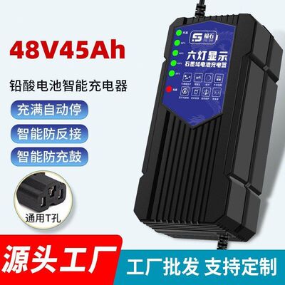 工厂48V45Ah充电器三轮车电动车