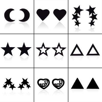 New Fashion Stud Earrings For Women Jewelry Stainless Steel