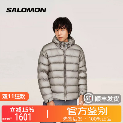 SALOMON萨洛蒙正品CROSS INSULATION 保暖轻便连帽棉服男款D02862