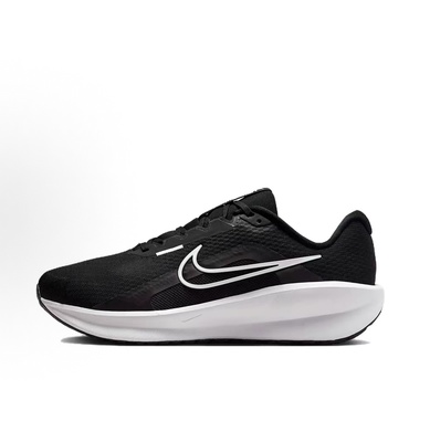 Nike DOWNSHIFTER 13 舒适轻便 网布织物 男款黑白色FJ1284-001