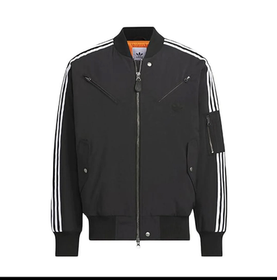Adidas/阿迪达斯正品三叶草男士宽松三条纹休闲外套JD3743 CS仓