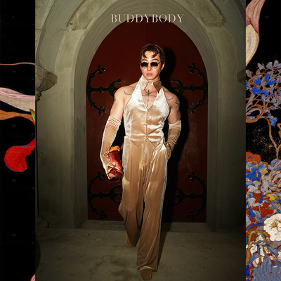 性感晚宴丝绒马甲西裤套装