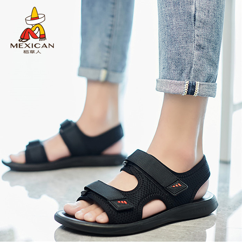 Купить Слайдеры, мужские тапочки, сандалии, летняя пляжная обувь, 2020 ...