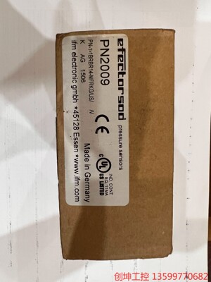 （创坤设备）IFM PN2009 现货，德国易福门压力传感器全新原装正