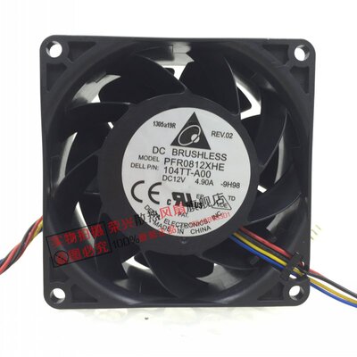 台达 104TT-A00 PFR0812XHE 12V 4.90A 8038 汽车增压超暴力风扇