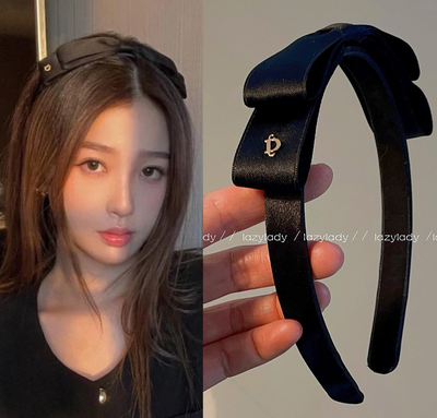 减龄蝴蝶结百搭发箍缎面