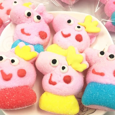 2斤卡通动物造型散装串烧棉花糖包邮装饰软糖果婚礼喜糖