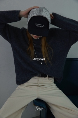 现～true Amy韩代 25fw 东大门 时尚英文字母 鸭舌帽子 洋气百搭