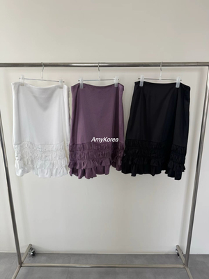 tempting Amy韩代 26早春 东大门 绝美花边 半身短裙 洋气中裙