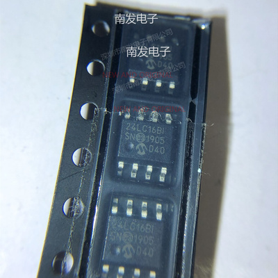 24LC16BT-I/SN 24LC16B-I/SN 24LC16BI/SN SOP8 存储器芯片 全新