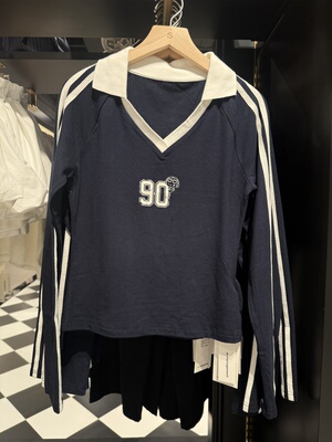 WM wmanagement国内正品代购翻领长袖T恤不支持退换