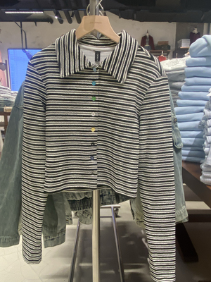 OM one moment国内正品代购条纹长袖小衫不支持退换