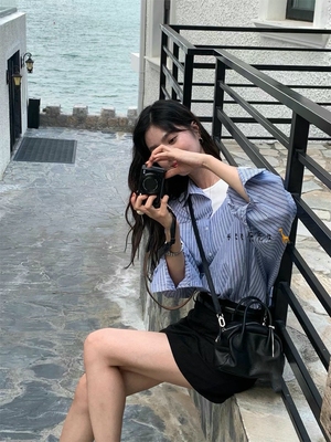 2025年秋季新款韩国东大门直邮 cellona个性假两件衬衫