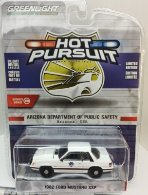 绿光GreenLight 1:64 1982 Ford Mustang福特野马亚利桑那州警车
