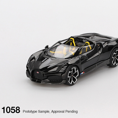 MINIGT#1058-布加迪Bugatti W16 Mistral 黑色 合金汽车模型1:64