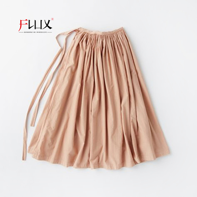 风流客 定制汉服抽褶散褶半裙武侠风窄腰头围腰古典长裙