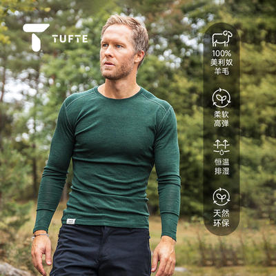 TUFTE羊毛罗纹长袖长裤