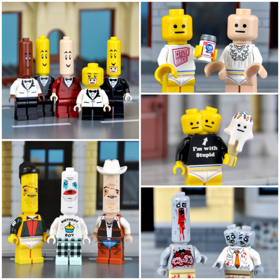 citizen搞怪表情积木第三方人仔