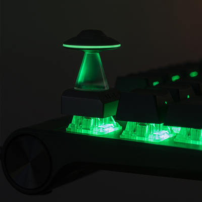 holyoops透光键帽机械键盘十字轴