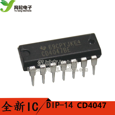 CD4047 CD4047BE 逻辑-多频振荡器 DIP14 直插