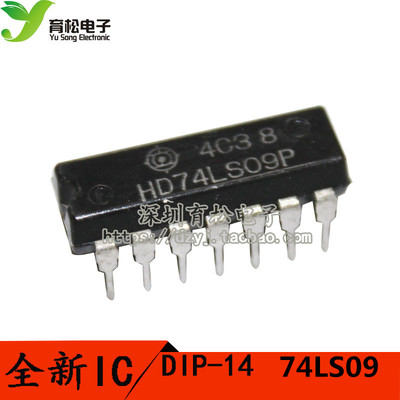 SN74LS09N 74LS09 DIP-14四路2输入正与门