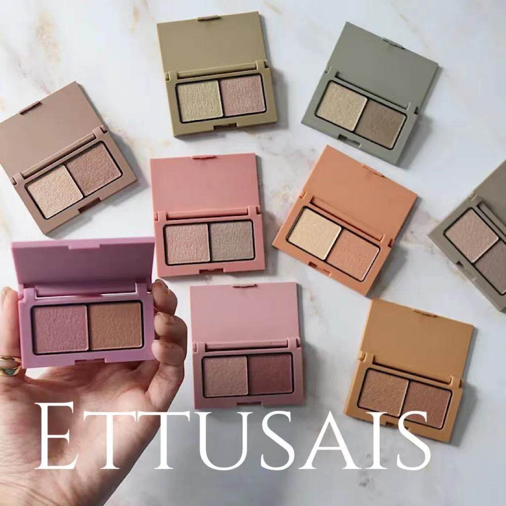 日本本土Ettusais艾杜纱双色眼影缎光丝绒02 03 05 10 12新色15_虎窝淘