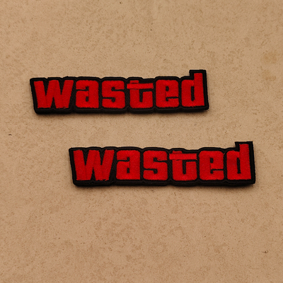 战术包长条贴章英文wasted臂章