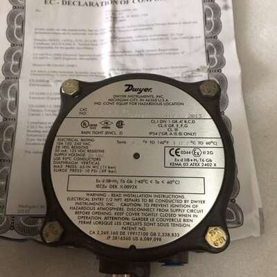 检修Dwyer PRESSURE SWITCH EXPLOSIO详询