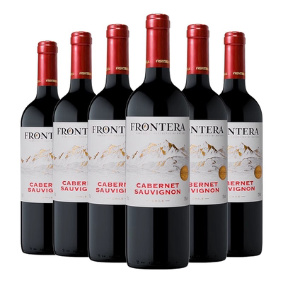 干露缘峰赤霞珠干红葡萄酒Frontera智利原瓶进口红酒750ml
