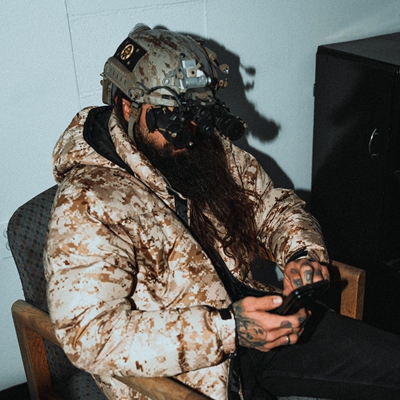 软趴趴精制保暖棉服战术连帽AOR1