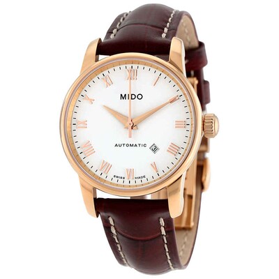 美度Mido M76003268女手表Baroncelli II自动机械白色表盘