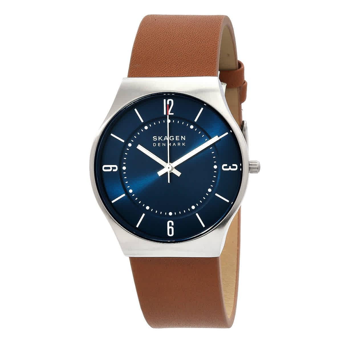 Skagen Grenen石英Ocean蓝色表盘中性手表SKW6852