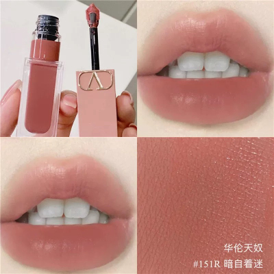 华伦天奴Valentino裸管唇霜唇釉 151r 113r 148r暗自着迷哑光裸色