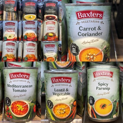 代购 英国进口 BAXTERS龙虾汤/忌廉汤/鸡汤罐头等多款 400克