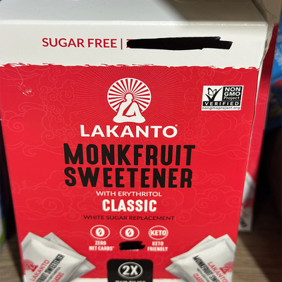 代购美国进口 LAKANTO经典罗汉果代糖 盒装 30包 90克