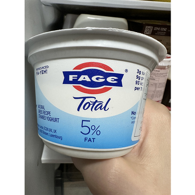 代购FAGE/花雅/法耶脱脂5%希腊乳酪/脱脂5%希腊酸奶170G*3盒